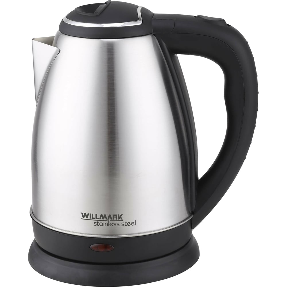 Электрический чайник Willmark WEK-1808SS 1.8 л поворот на 360 градусов корпус из нержавеющей ...