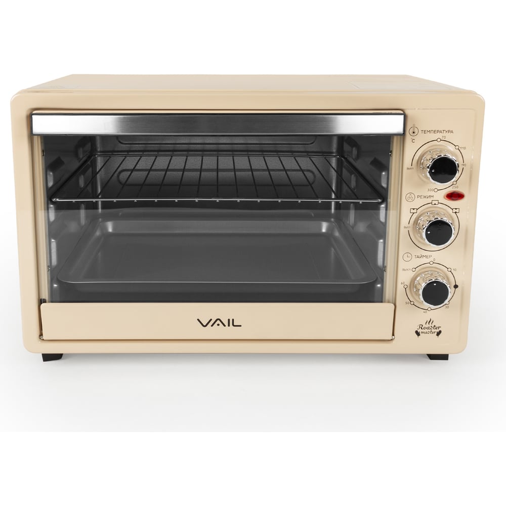 Духовой шкаф Vail 35л, цвет: бежевый VL-5000 BEIGE - выгодная цена ...
