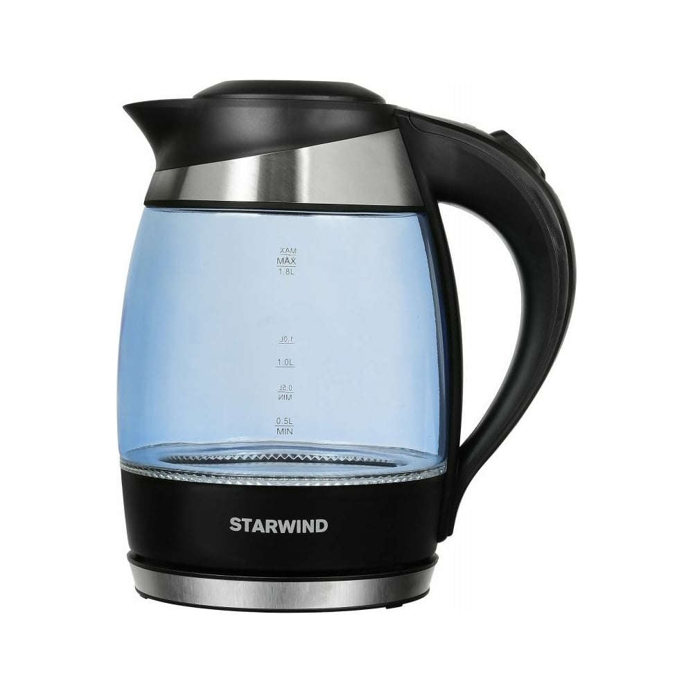 Электрический чайник Starwind 2200 Вт, LED подсветка, голубой SKG2218 ...