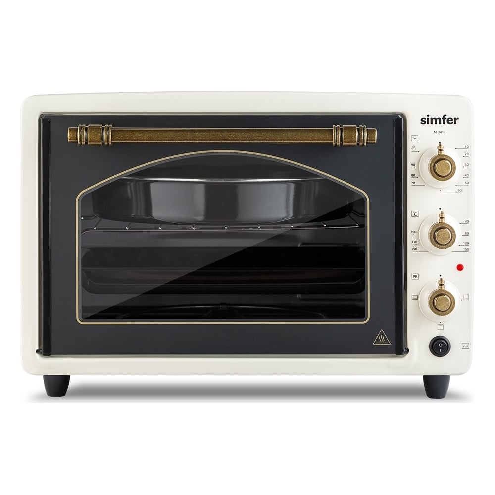 Мини-печь SImfer Albeni Retro 34 л, 4 режима работы, с вертелом M3417 - выгодная цена, отзывы ...