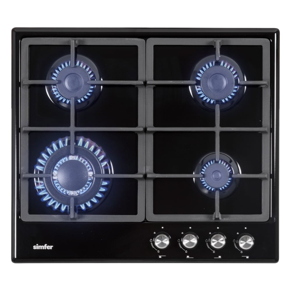 Газовая варочная поверхность Simfer газ-контроль, WOK конфорка H60V41B516 - выгодная цена ...