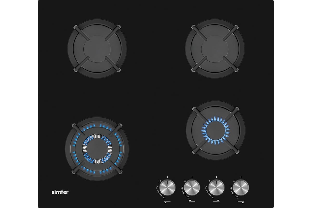 Газовая варочная панель SImfer газ-контроль, WOK-конфорка, черный H60N41B571 - выгодная цена ...