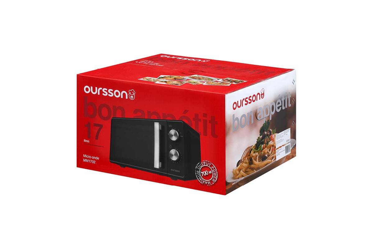 Микроволновая печь OURSSON MM1702/BL Черный - выгодная цена, отзывы, характеристики, фото ...