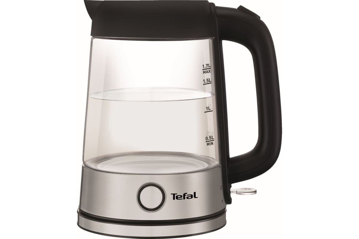 Чайник TEFAL KI750D30 1.7 л 2400 Вт серебристый стекло 1006280 ...