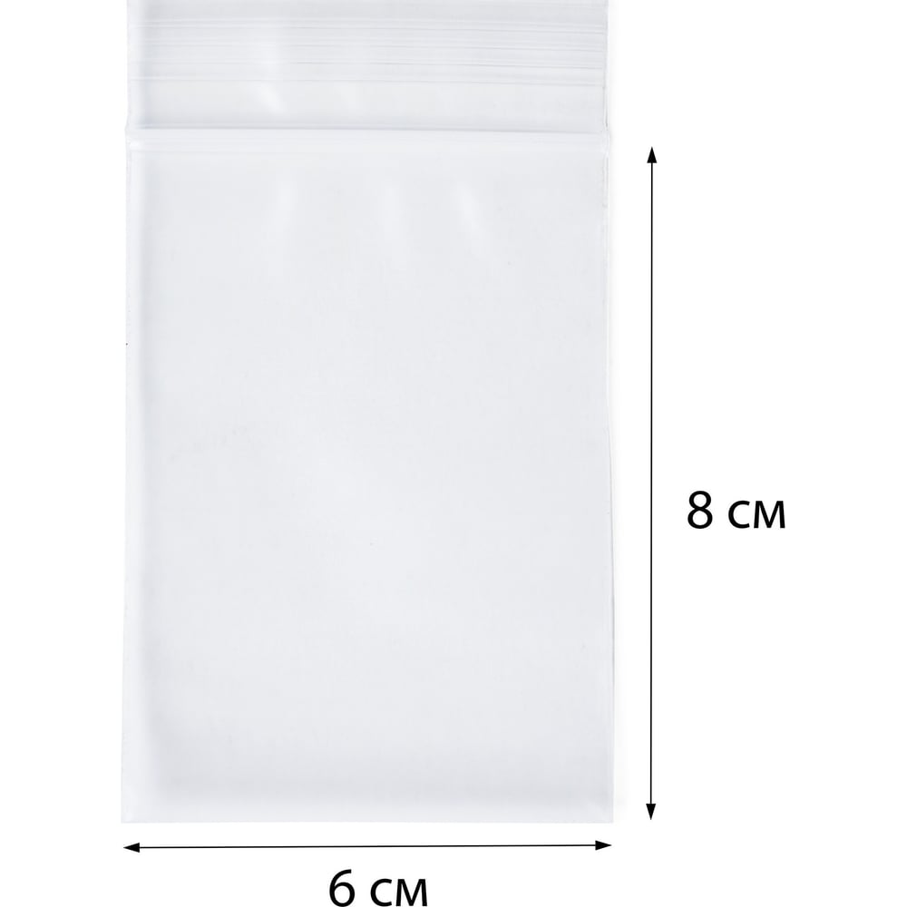 Пакет с замком Zip-Lock PACK INNOVATION 6x8 см 80 мкм 300 шт ...