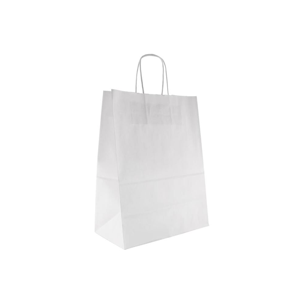 Бумажный пакет ООО Комус 260x150x350 мм, 80 гр/м2, с кручеными ручками ...