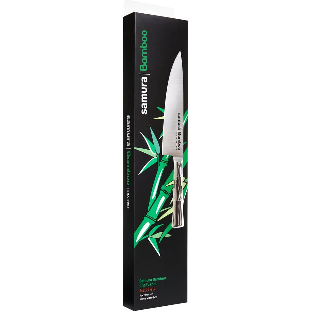 Кухонный нож Шеф Samura Bamboo 200 мм, AUS-8 SBA-0085/K - выгодная цена ...