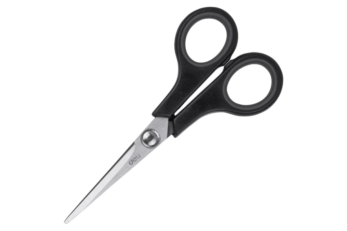 Ножницы DELI E6005 Soft-touch офисные 140 мм сталь ассорти блистер ...