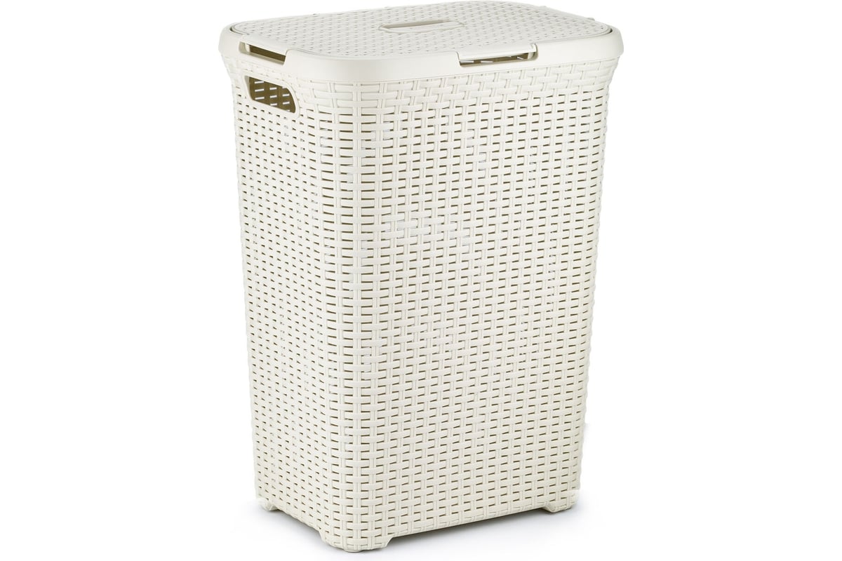 Корзина для белья CURVER RATTAN STYLE 60л кремовая 00707-885-01 ...