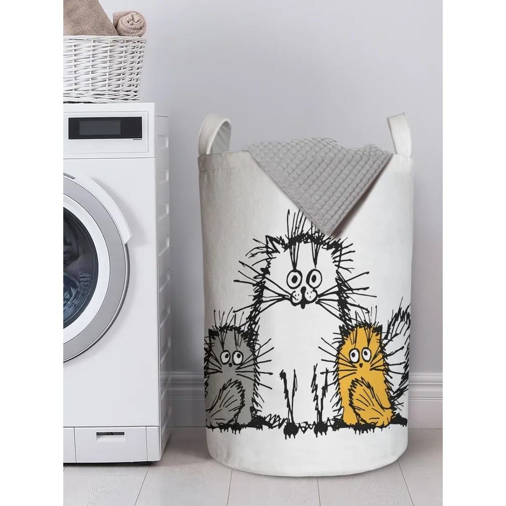 Корзина для хранения игрушек JoyArty Мохнатые коты 75 л toba_17711_L - выгодная цена, отзывы ...