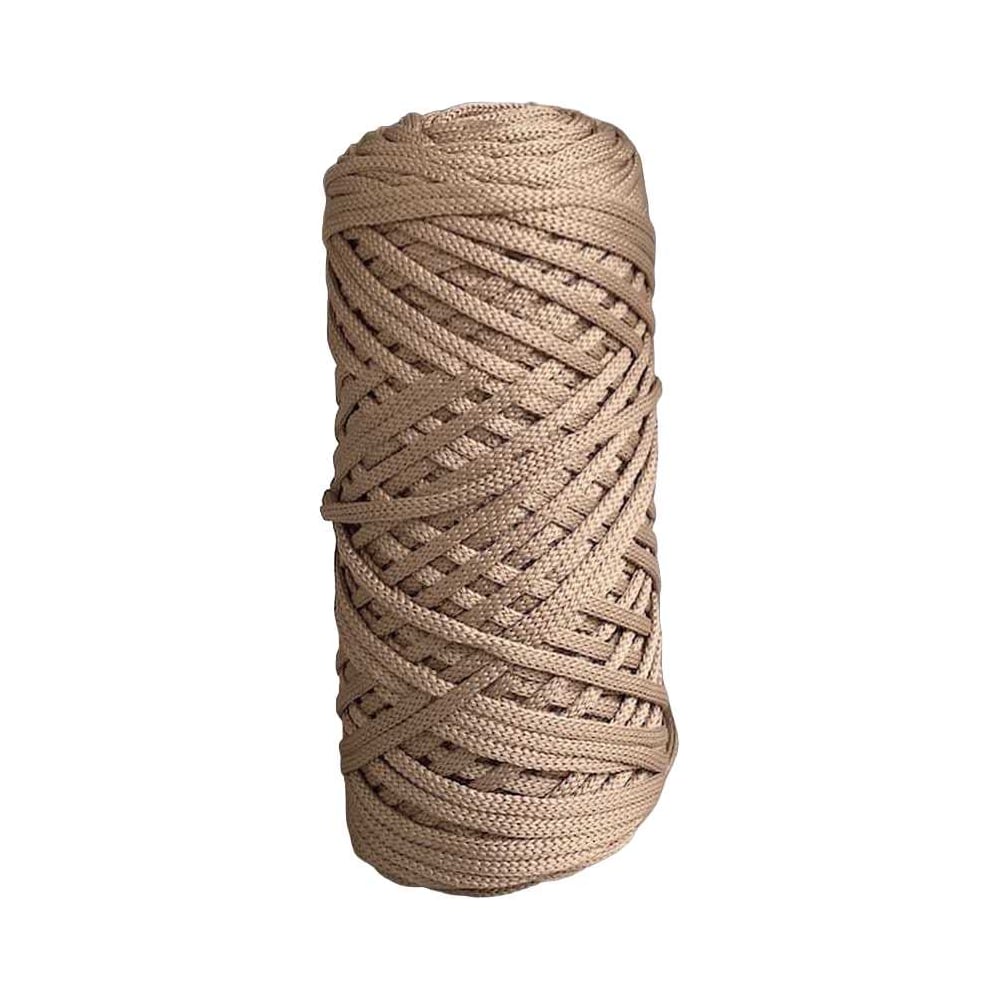 Вязаный шнур Nita б/с, ПЭ, диаметр 4 мм, 200 м, латте, 6" 4680253046428 ...