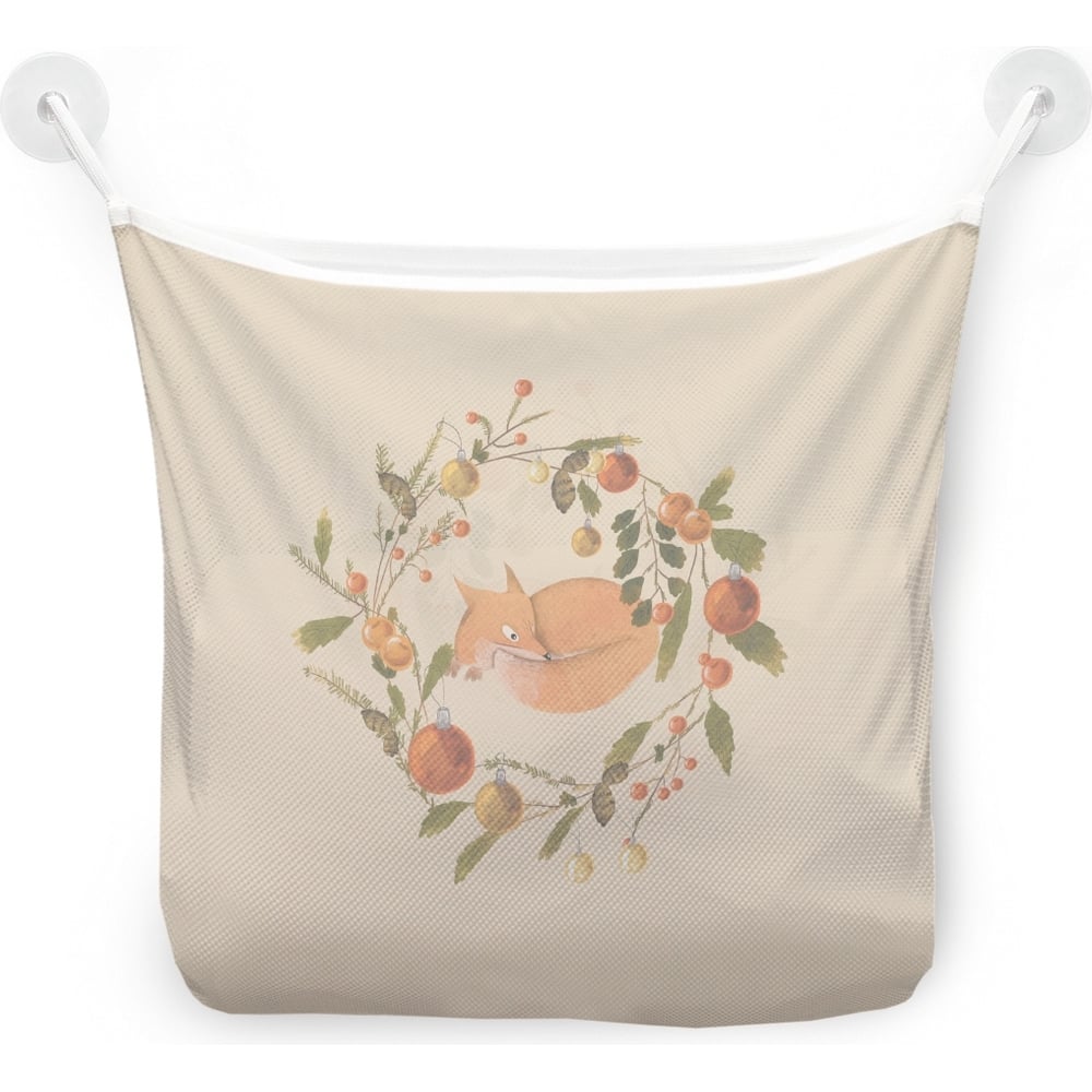 Органайзер для ванной - Сетка настенная на присосках для игрушек JoyArty "Лиса, лисичка, лис ...