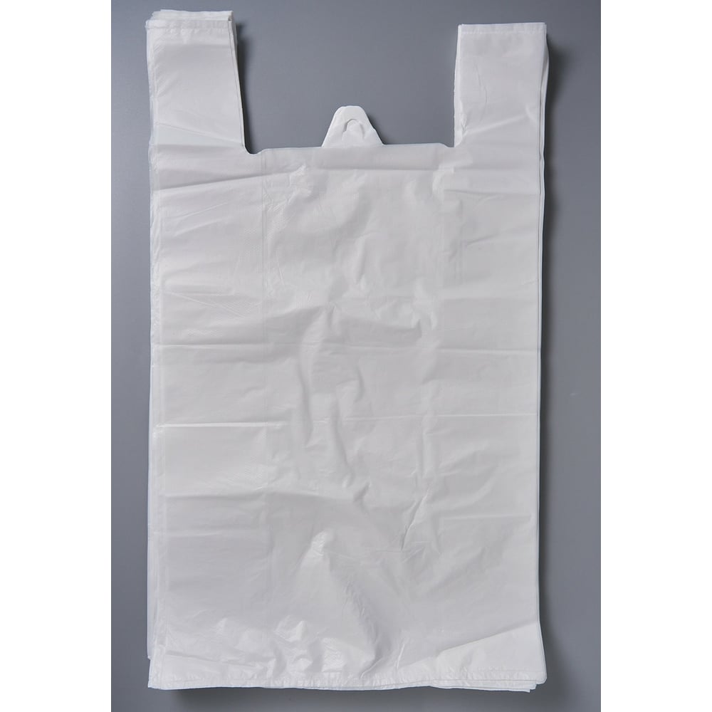 Пакет-майка PACK INNOVATION 40+20x70 см 23 мкм белая для ПВЗ, магазина ...