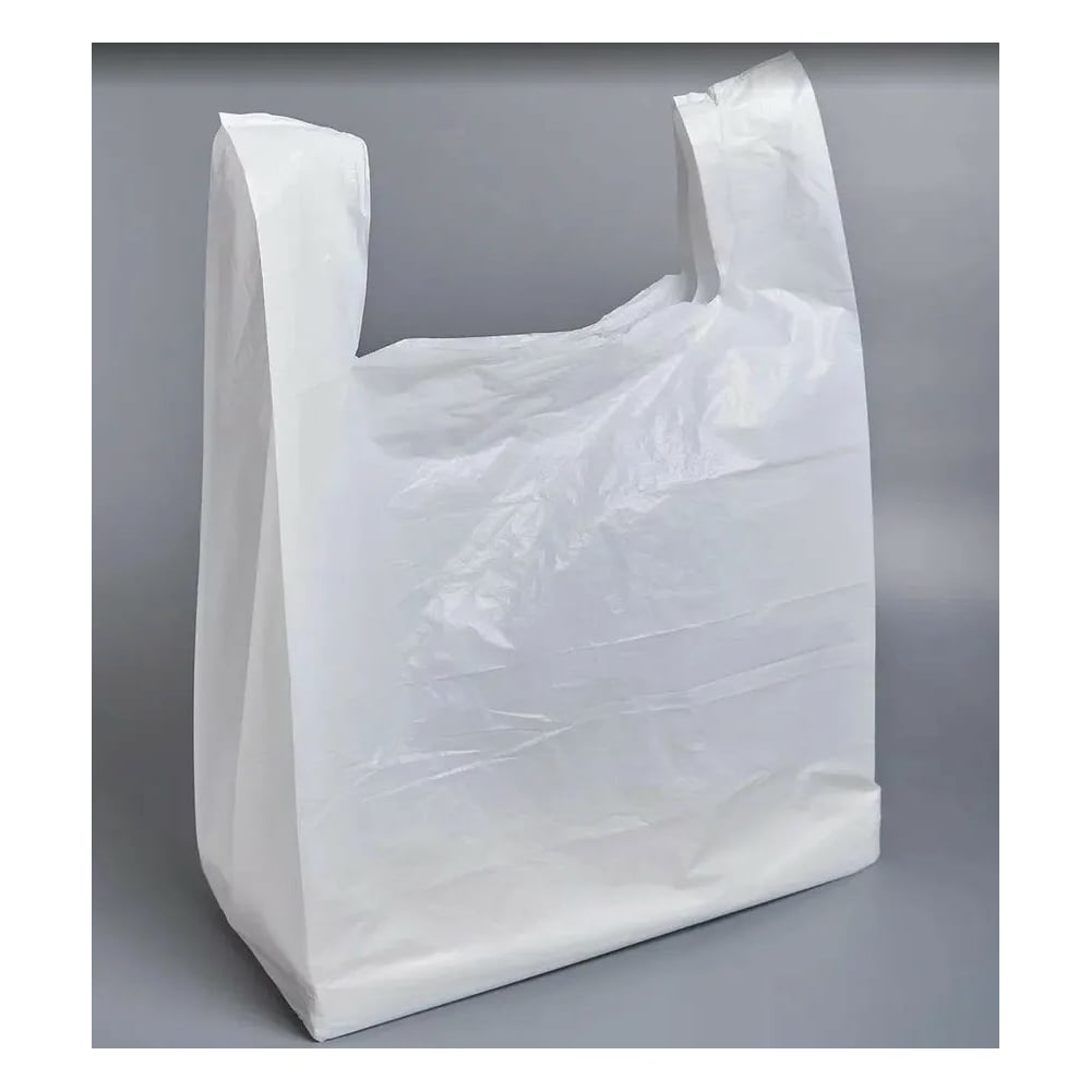 Пакет-майка для ПВЗ, магазина PACK INNOVATION 42+20x75 см 17 мкм белая ...