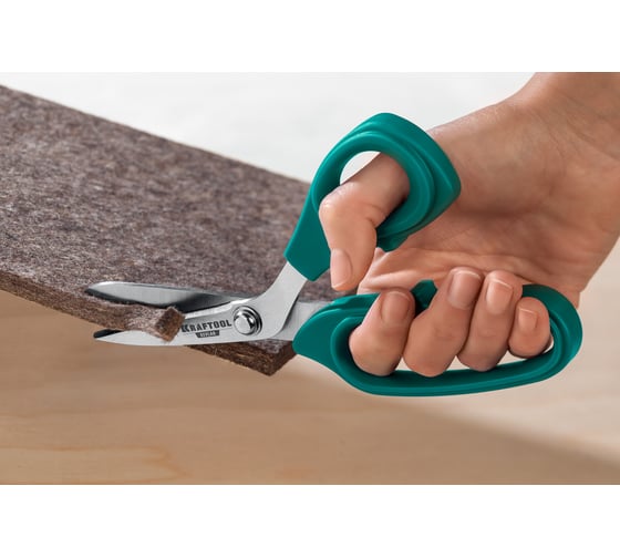 Технические ножницы по кевлару и стекловолокну KRAFTOOL Kvlr 205 мм ...