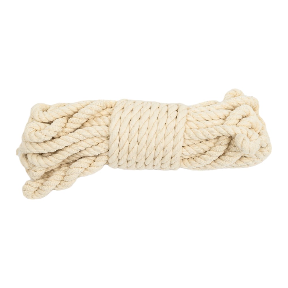 Хлопковая декоративная крученая веревка truEnergy 5 мм, шайба 5 м 12428 ...