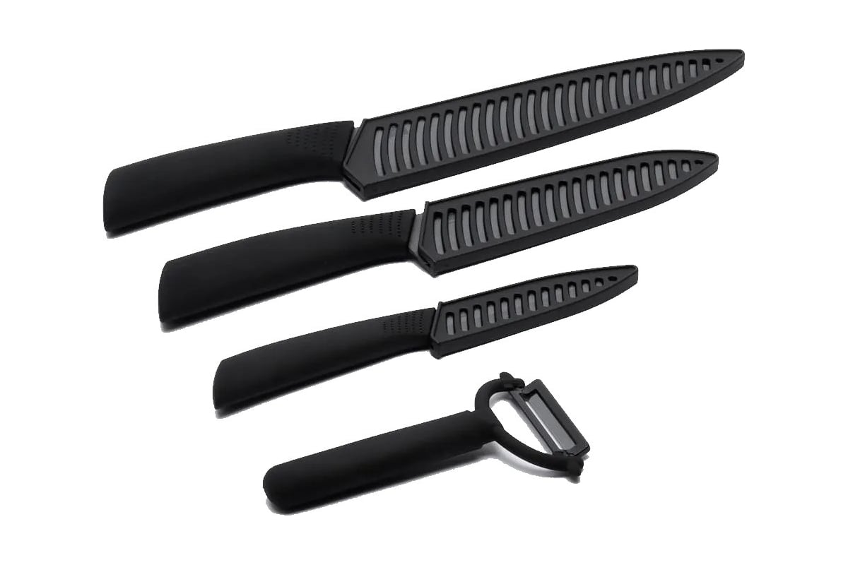 Набор керамических ножей HUOHOU 3+1 Ceramic Kitchn Knife Set HU0010 ...