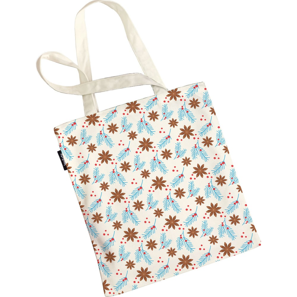 Сумка шоппер JOYARTY "пряная гвоздика", ткань под лен, 35x37x7 см bsh_419838 - выгодная цена ...