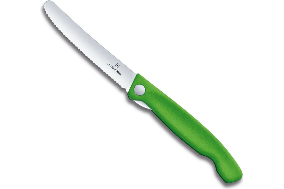 Нож для очистки овощей Victorinox лезвие 11 см серрейторная заточка