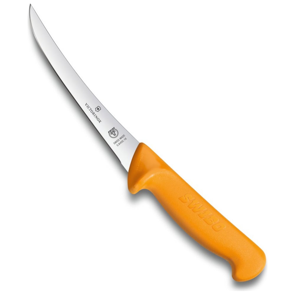 Обвалочный нож Victorinox изогнутое лезвие 16 см, желтый 5.8405.16 ...