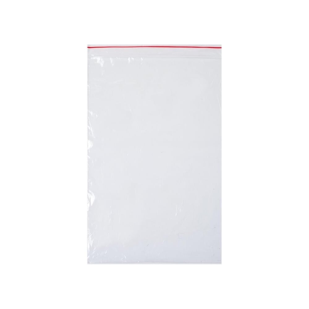 Пакет с замком ООО Комус zip lock 20x30 см, 35 мкм, 100 штук в упаковке ...