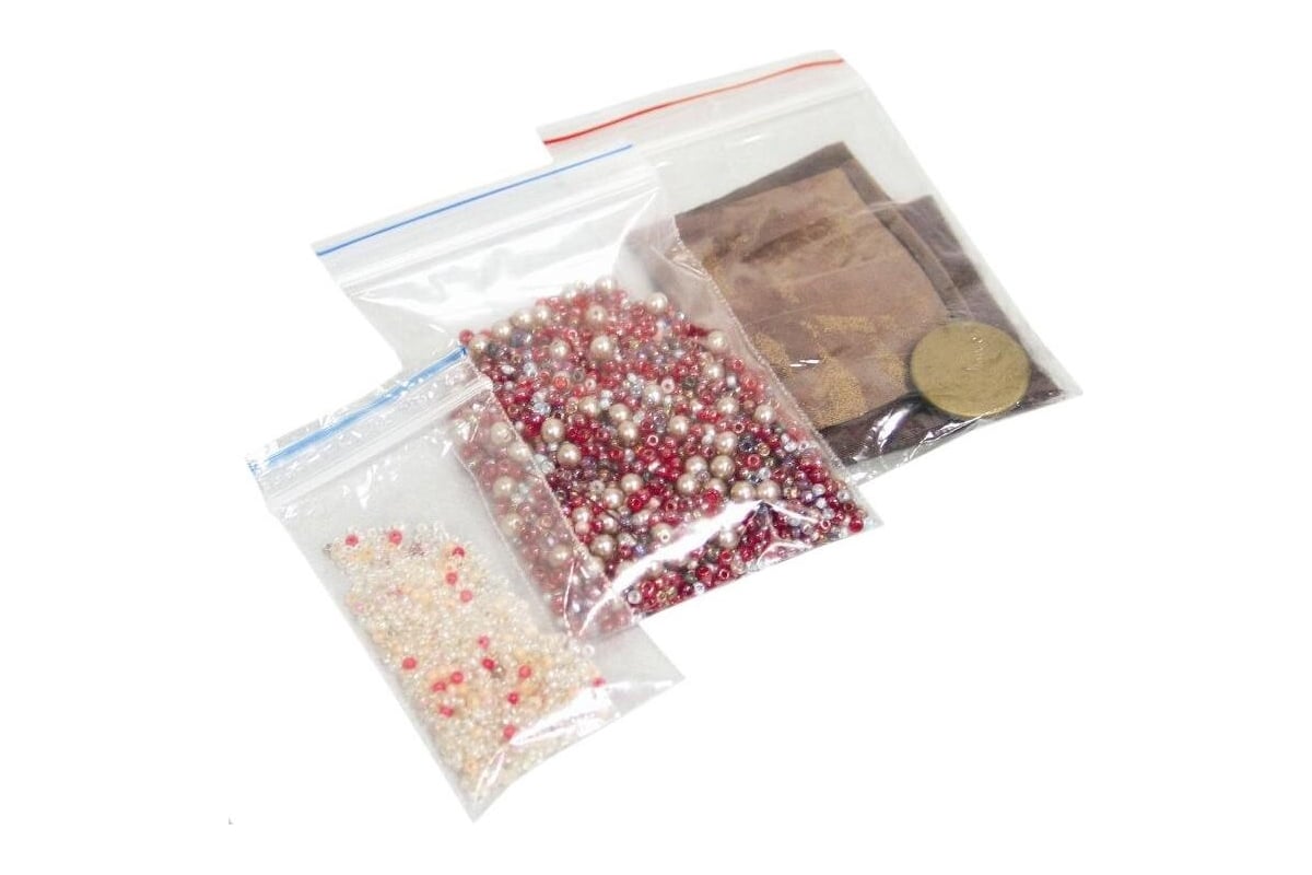 Пакет с замком ООО Комус zip lock 15x20 см, 35 мкм, 100 штук в упаковке ...