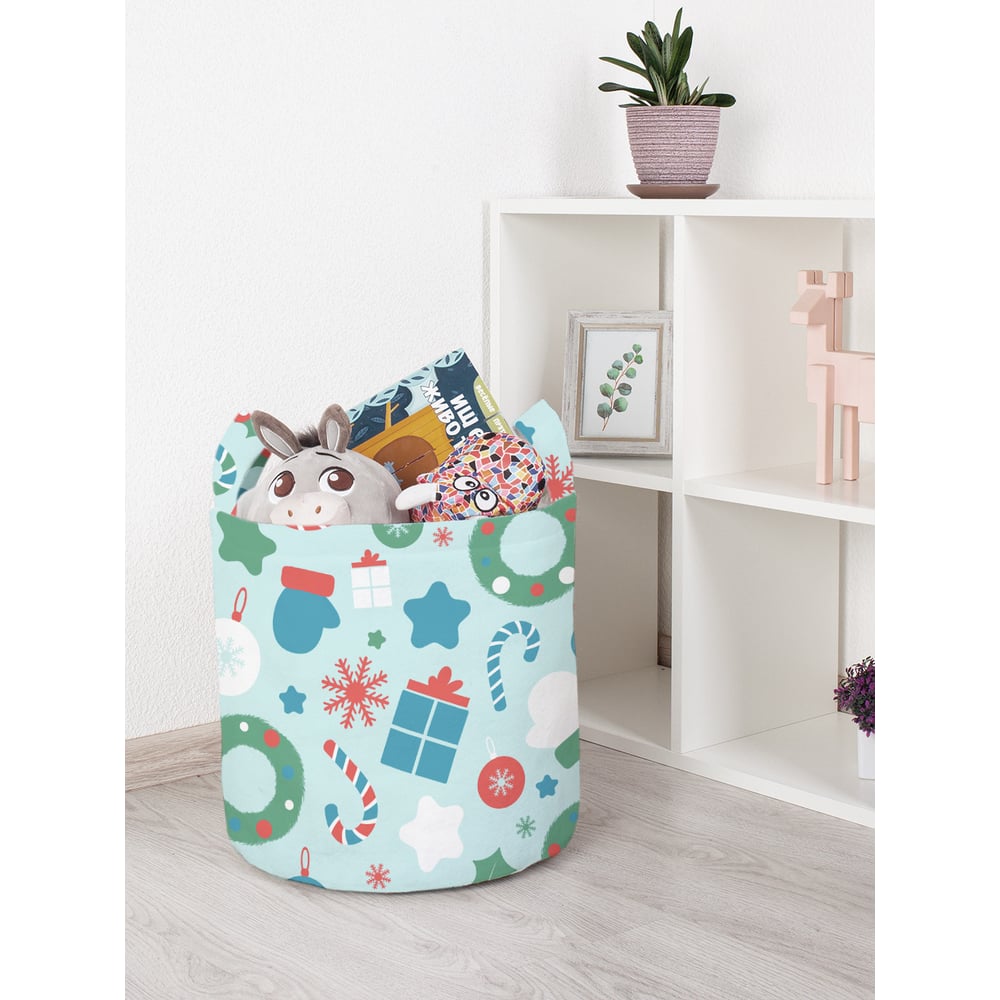 Корзина для игрушек JOYARTY подарки на новый год 35x35 см toba_419864_S - выгодная цена, отзывы ...