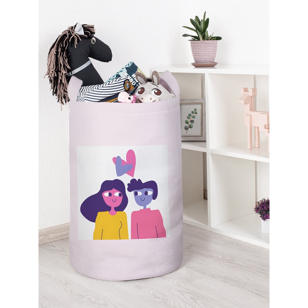 Корзина для игрушек JOYARTY Влюбленные 40x60 см toba_422672_L - выгодная цена, отзывы ...