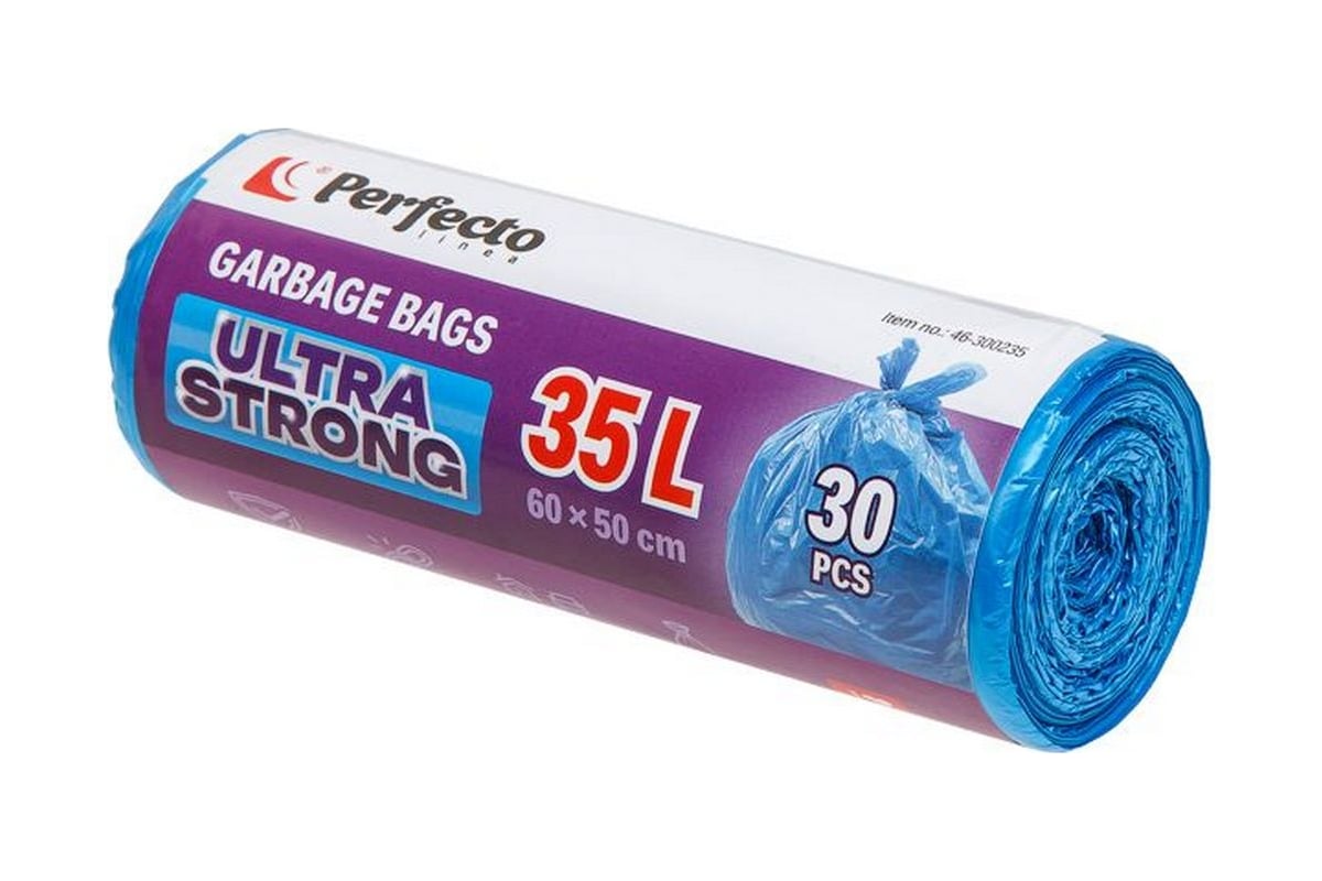 Пакеты для мусора Ultra Strong 35 л, 30 шт PERFECTO LINEA 46-300235 ...