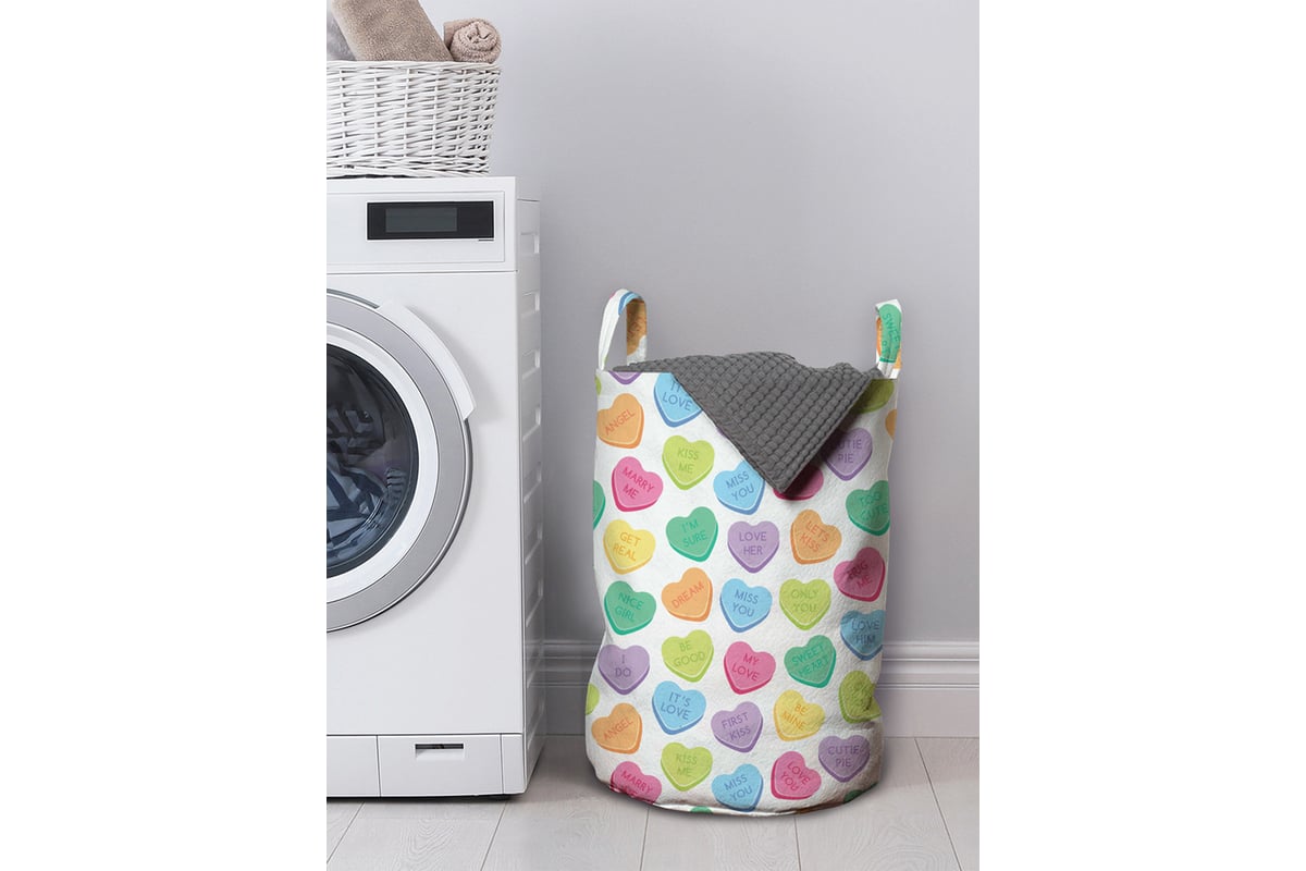 Корзина для хранения вещей JOYARTY Радуга сердец 35x50 см gaba_422645_M - выгодная цена, отзывы ...