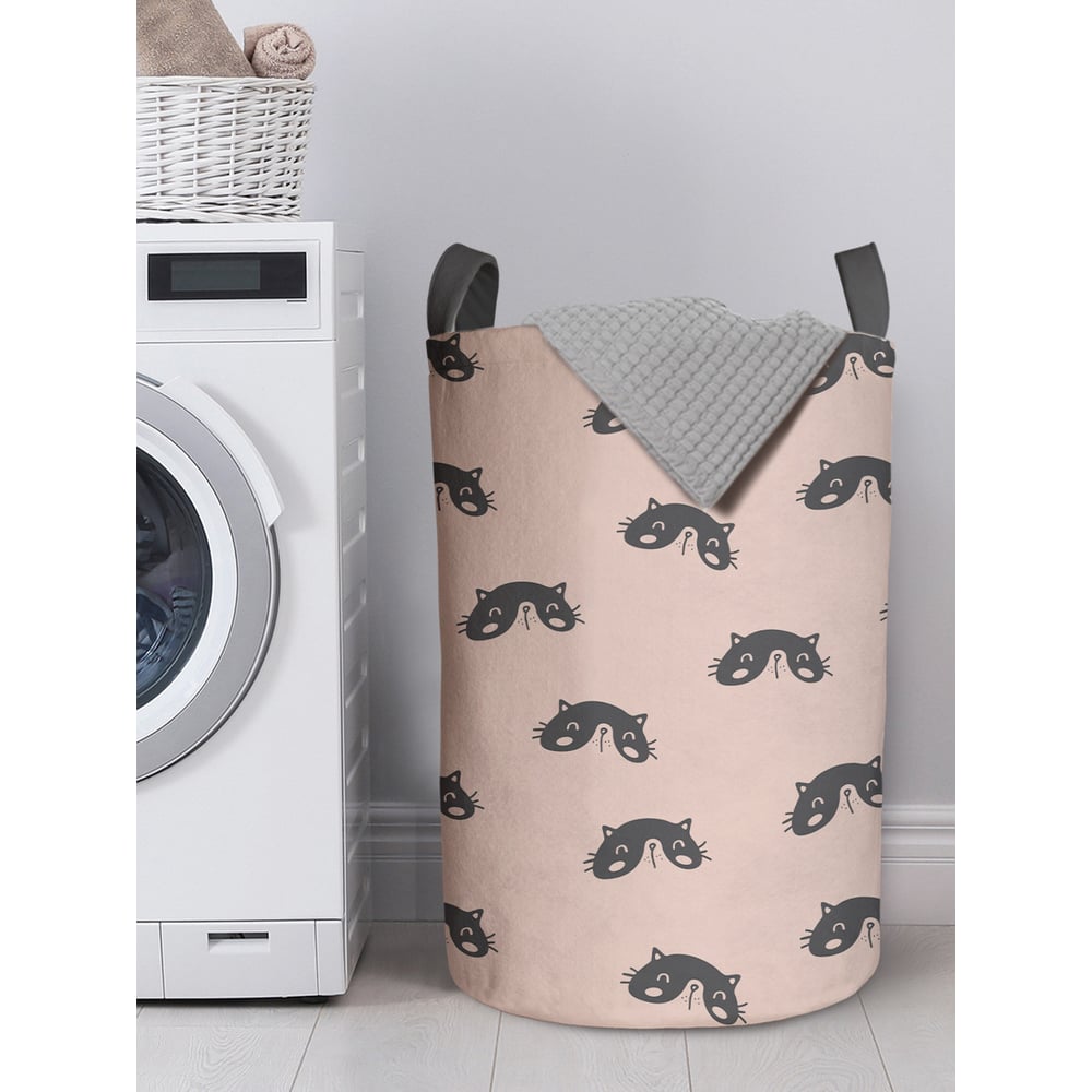 Корзина для белья в ванную, органайзер для хранения вещей JOYARTY Моська 60x40 см gaba_423844_L ...