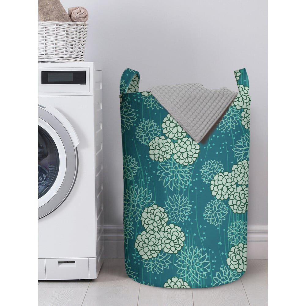 Корзина для белья в ванную, органайзер для хранения вещей JOYARTY Цветочный букет 60x40 см gaba ...