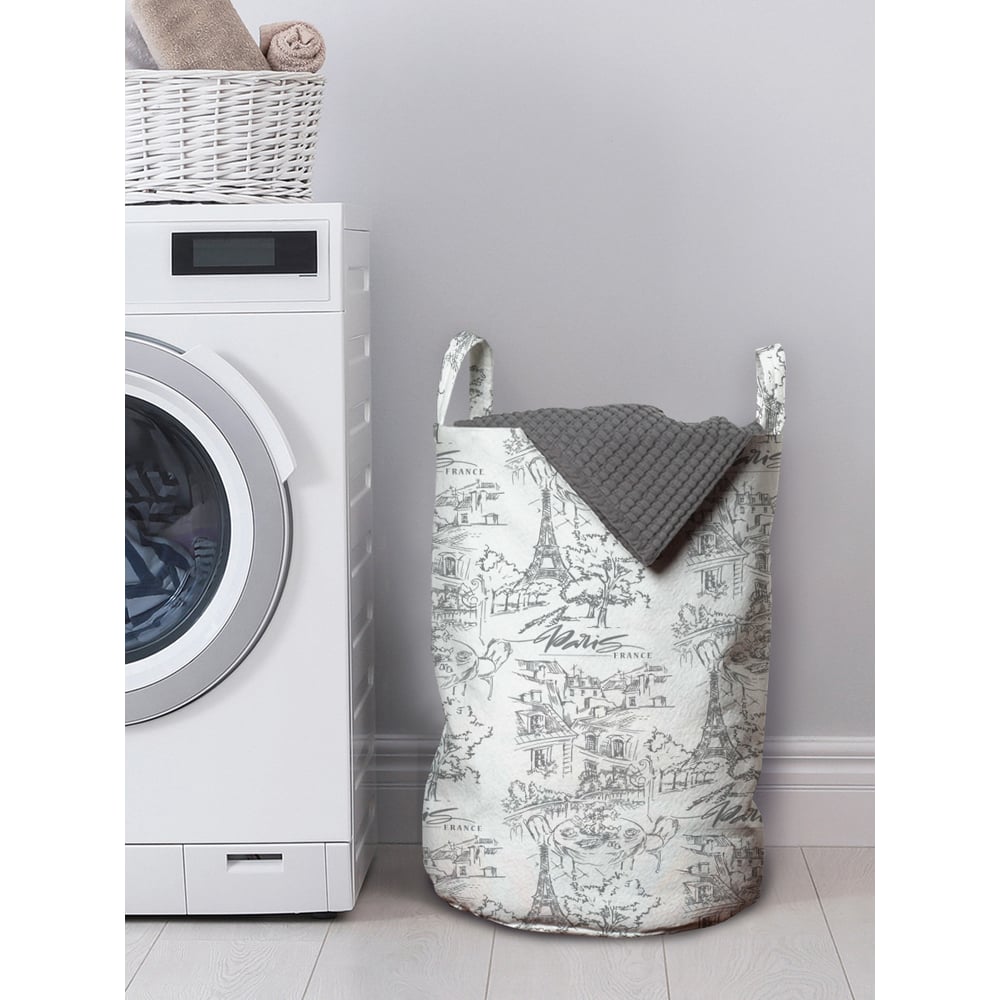 Корзина для белья в ванную, органайзер для хранения вещей JOYARTY Париж 50x35 см gaba_423853_M ...
