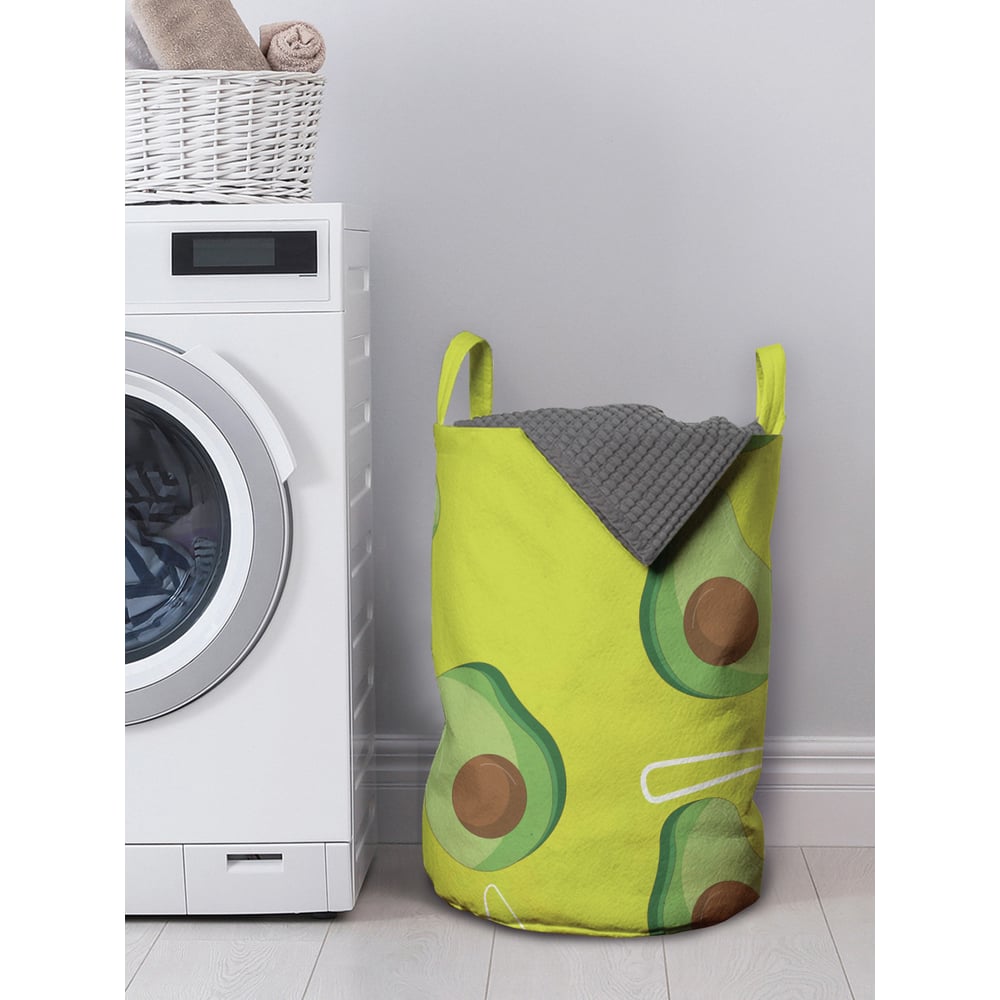 Корзина для белья в ванную, органайзер для хранения вещей JOYARTY Авокадо 50x35 см gaba_423840_M ...
