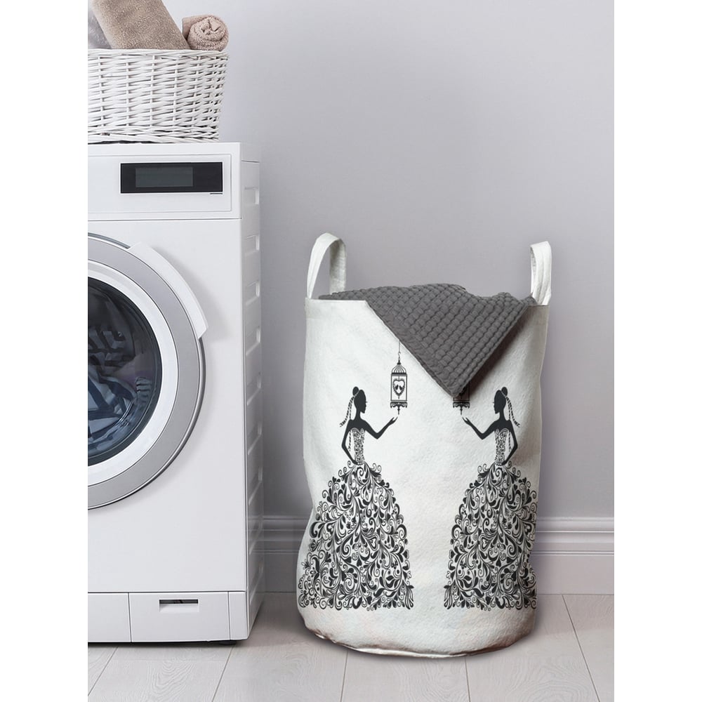 Корзина для белья в ванную, органайзер для хранения вещей JOYARTY Принцесса 50x35 см gaba_425005 ...