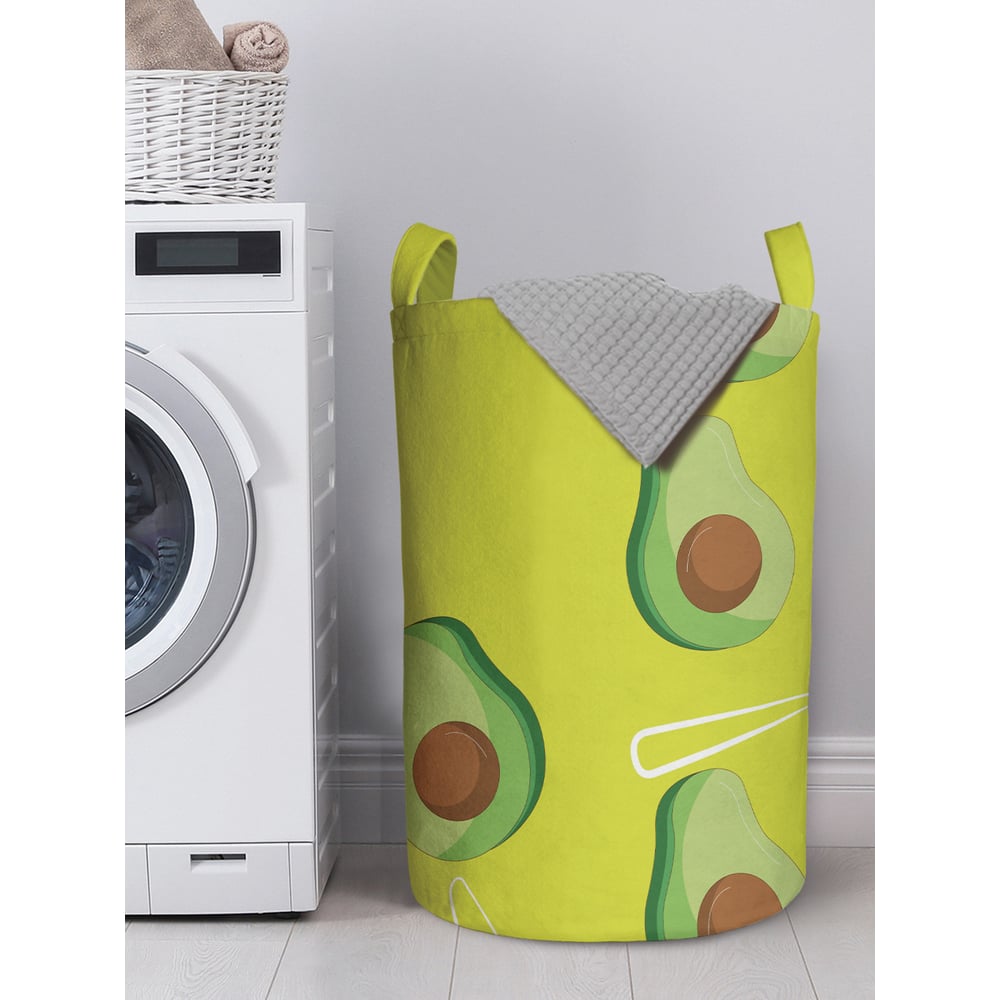 Корзина для белья в ванную, органайзер для хранения вещей JOYARTY Авокадо 60x40 см gaba_423840_L ...