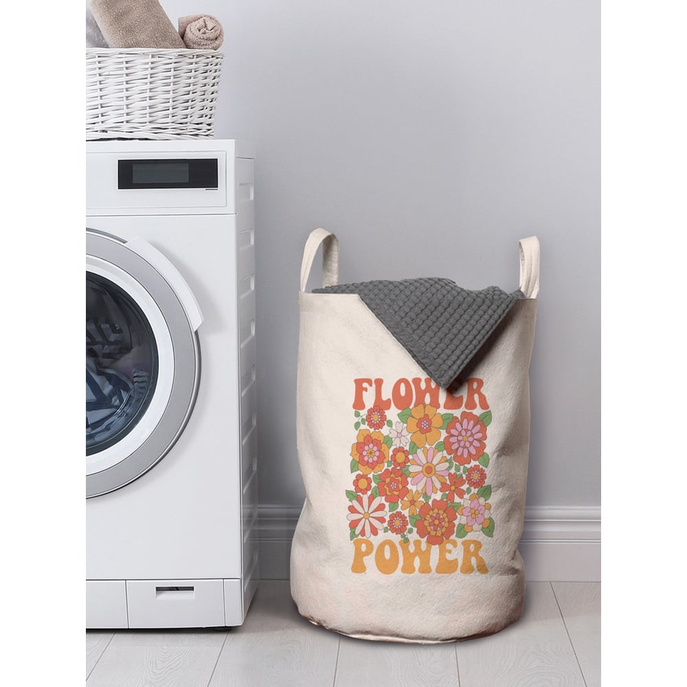 Корзина для белья в ванную, органайзер для хранения вещей JOYARTY Сила цветка 50x35 см gaba ...