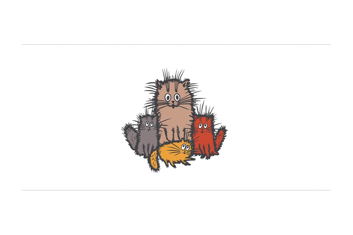 Корзина для белья в ванную, органайзер для хранения вещей JOYARTY Озорные коты 60x40 см gaba ...