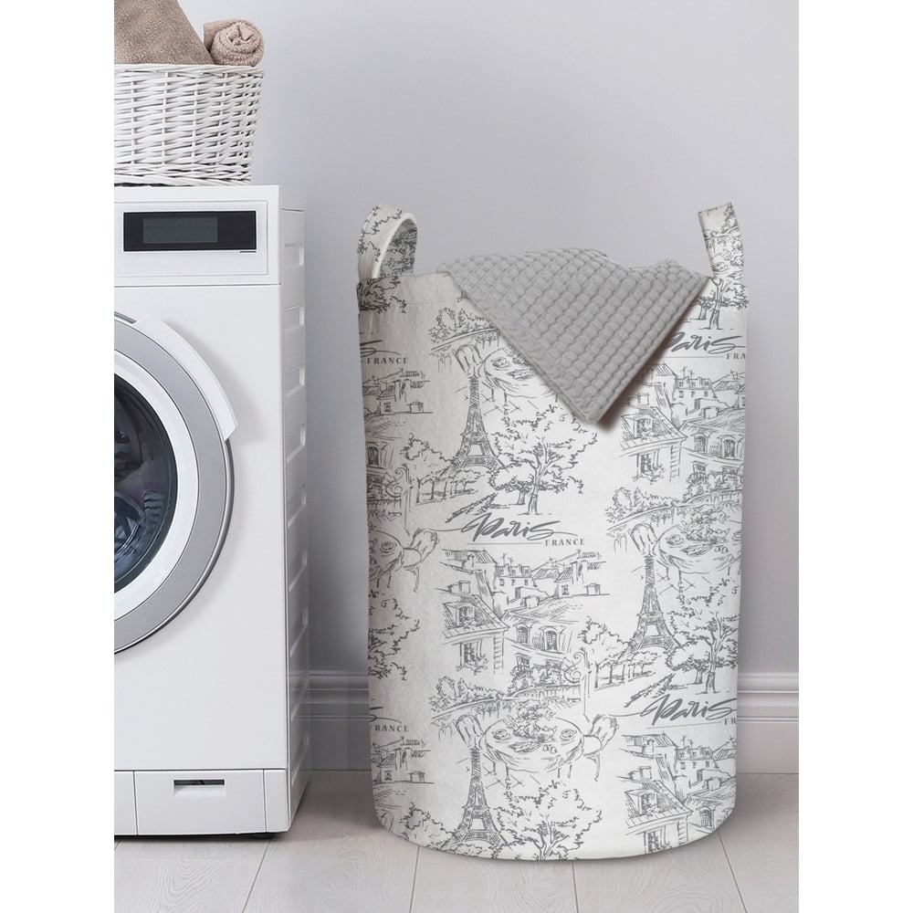 Корзина для белья в ванную, органайзер для хранения вещей JOYARTY Париж 60x40 см gaba_423853_L ...