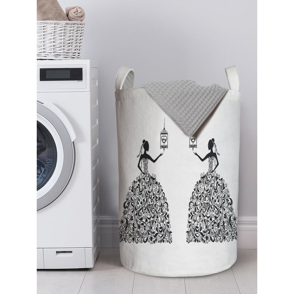 Корзина для белья в ванную, органайзер для хранения вещей JOYARTY Принцесса 60x40 см gaba_425005 ...