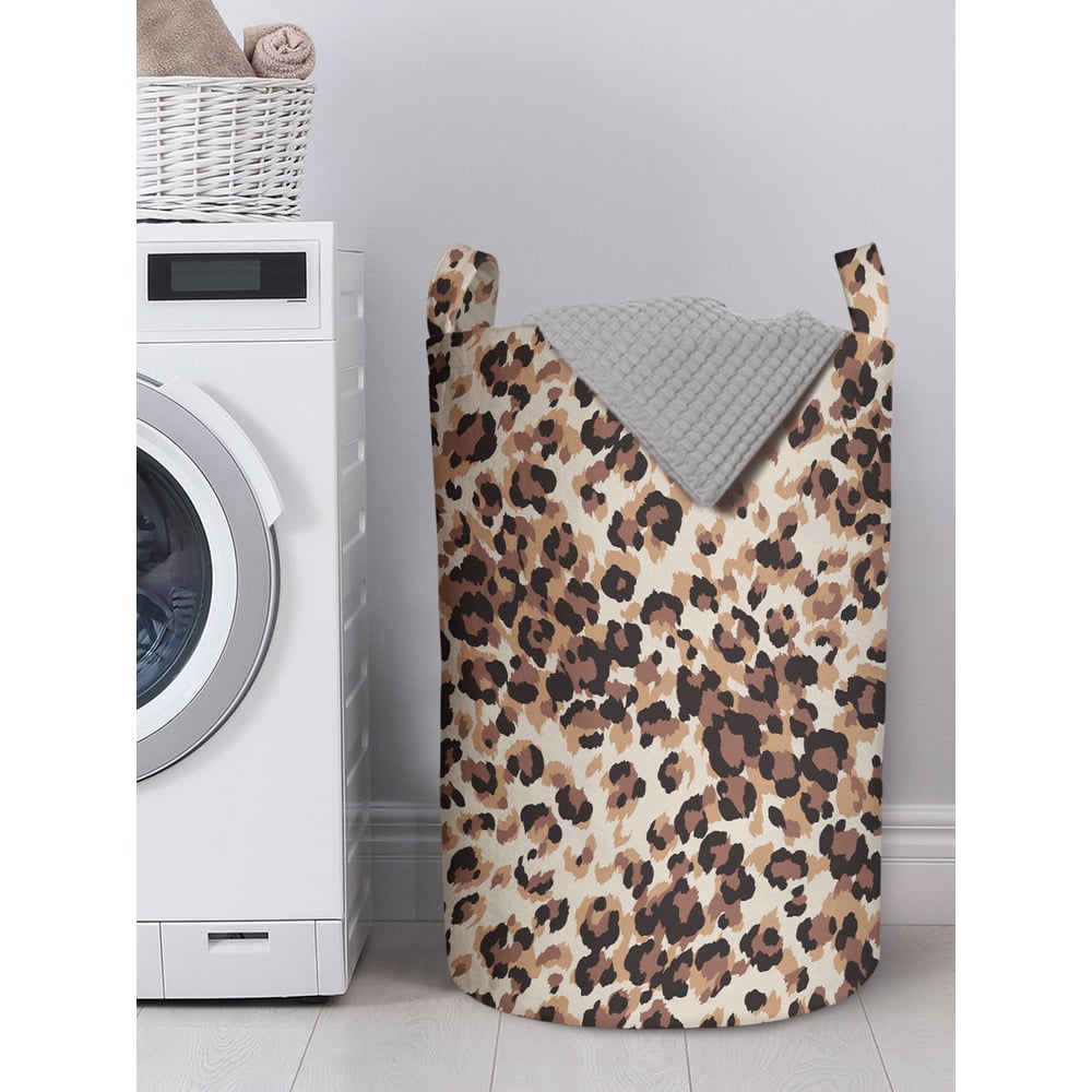 Корзина для белья в ванную, органайзер для хранения вещей JOYARTY Дикий леопард 60x40 см gaba ...