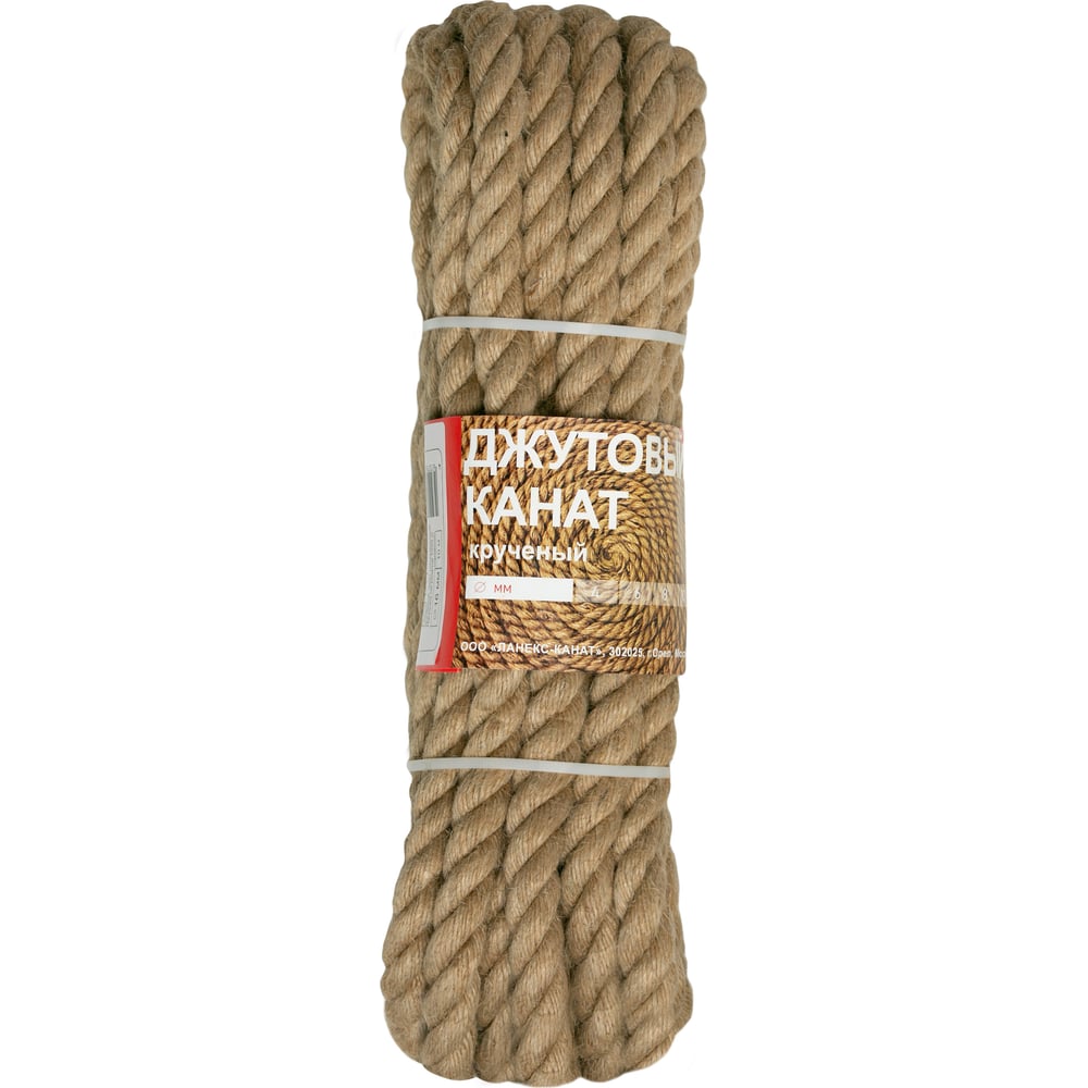 Джутовый канат ЛАНЕКС-КАНАТ lanex, крученый, 16 мм, 10 м 4673750394086 ...