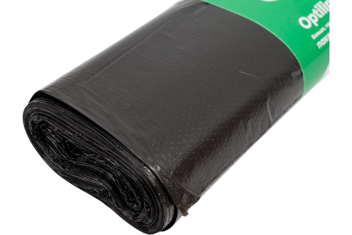 Пакеты для мусора ПНД 50x60 см, 30 л, черные, в рулоне 20 шт. Optiline ...