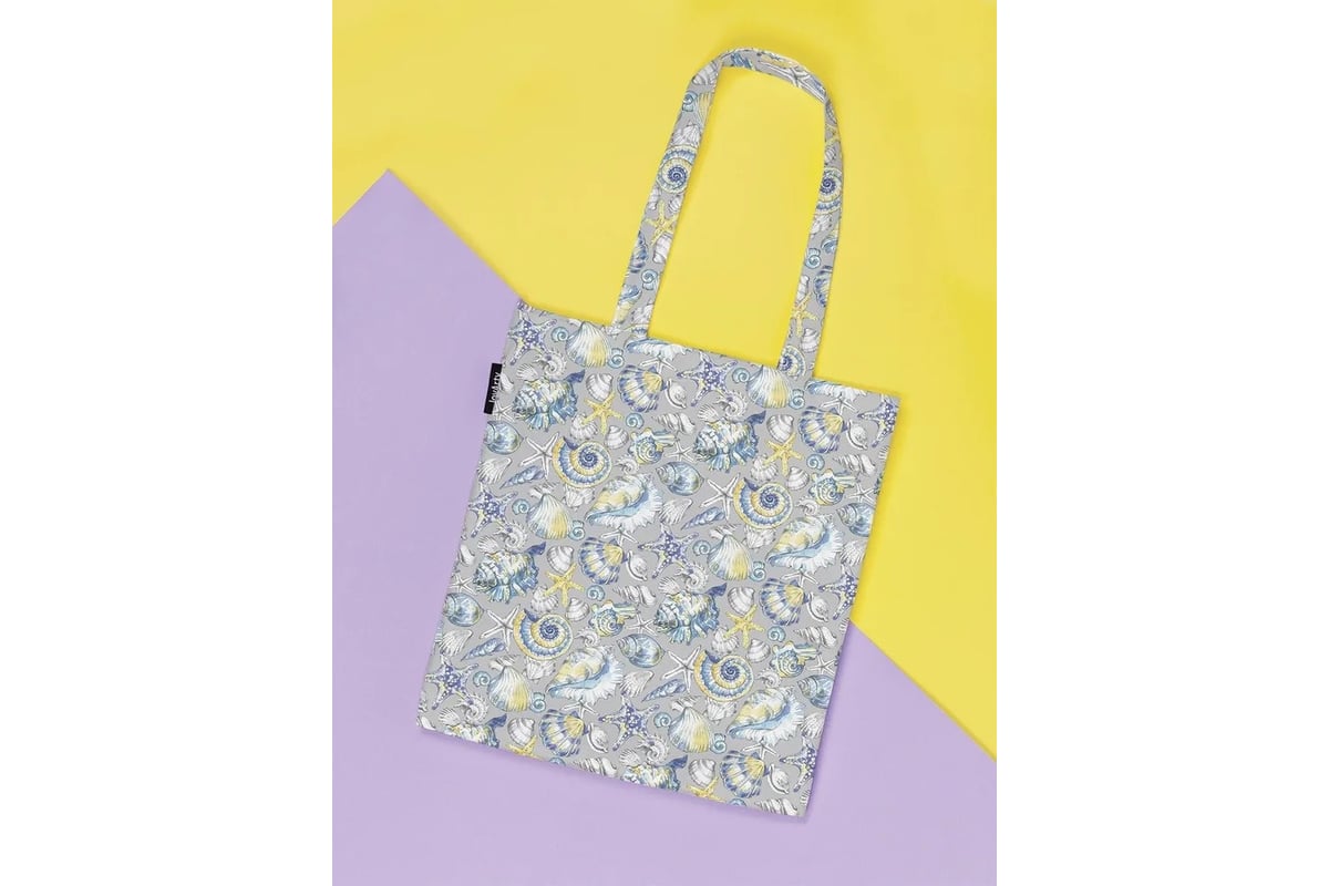 Сумка шоппер JOYARTY женская, c фотопринтом Морское изобилие, 35x37x7 см bsh_423830 - выгодная ...