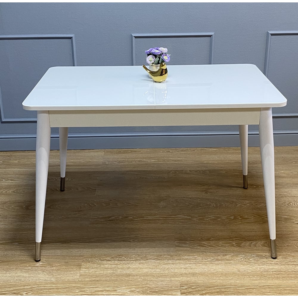 Стол KENNER K1100 белый/стекло белое глянец 325055 - выгодная цена ...