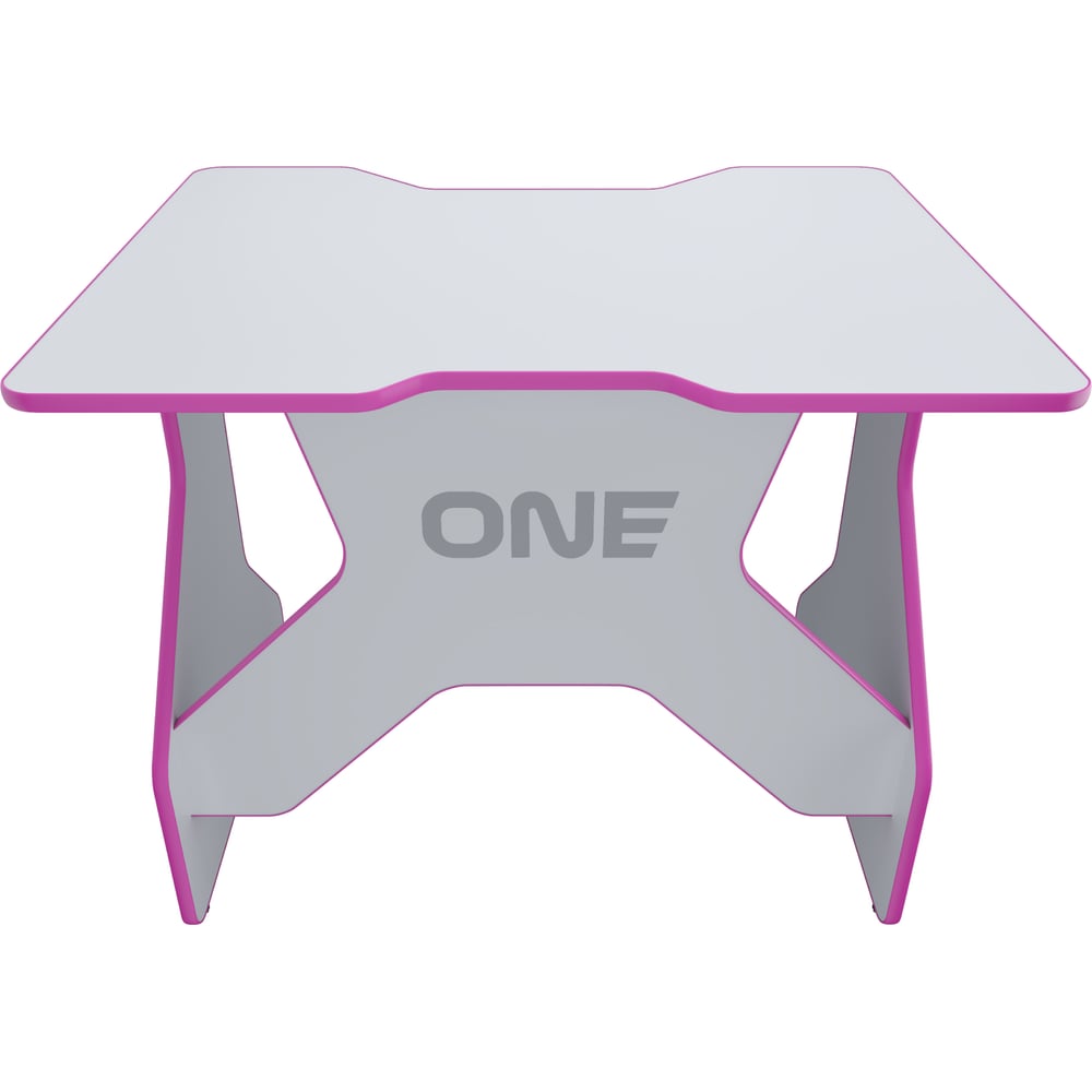 Игровой компьютерный стол VMMGame ONE WHITE 100 PINK, бело-розовый TL-1 ...