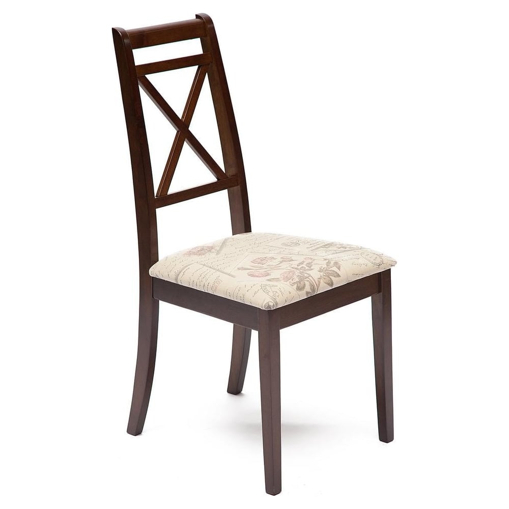 Стул Tetchair комплект 2 шт Picasso ( pc-sc ) дерево гевея, 45x53x97см, maf brown, ткань прованс ...