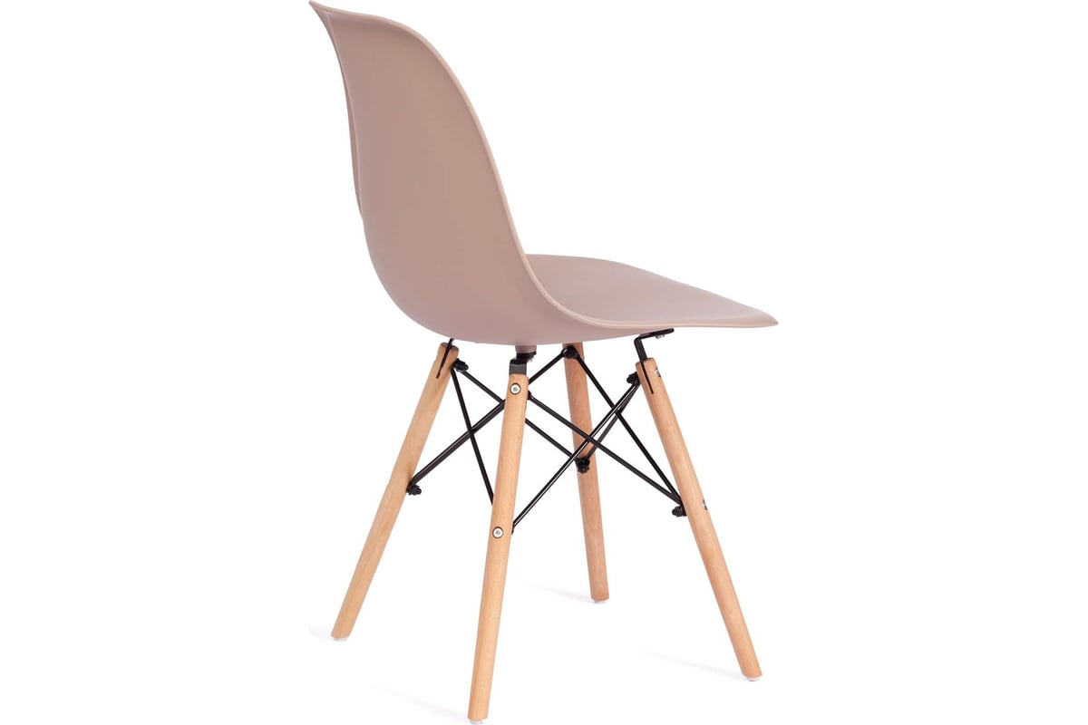 Стул Tetchair cindy (eames) (mod. 001) 4 шт., дерево бук/металл/сиденье пластик, 51x46x82 см ...