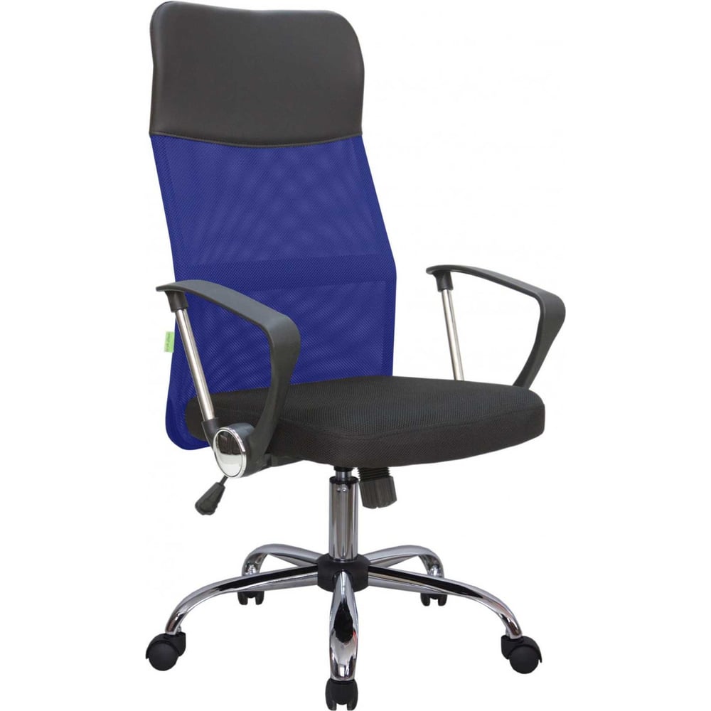 Кресло RIVA Chair 8074 PK чёрная ткань/синяя сетка УЧ-00002073 ...