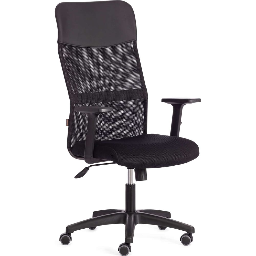 Кресло Tetchair Practic PLT ткань/кож/зам, черный, tw-11 / w-11 / 36-6 20536 - выгодная цена ...